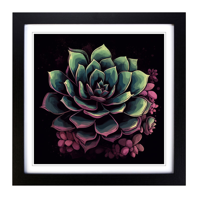 Latitude Vive Succulent - Single Picture Frame Art Prints on Wood | Wayfair.co.uk